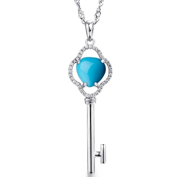 Baikalla Jewelry | Jewelry | Sterling Silver Turquoise Key Pendant ...